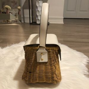 Tory Burch | Bags | Tory Burch Lacquered Rattan Basket | Poshmark
